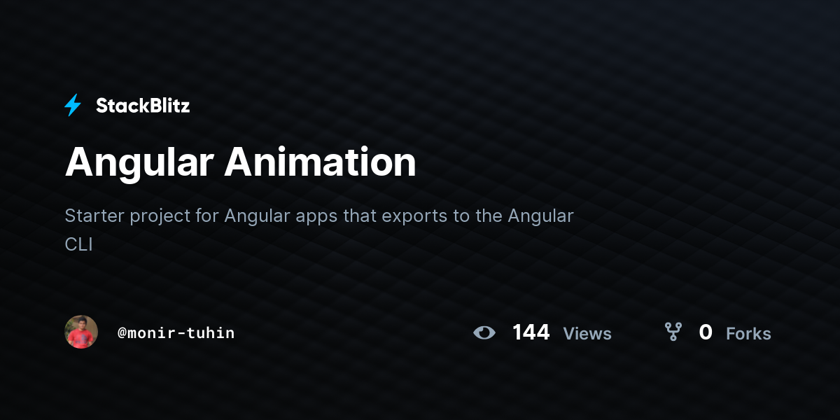 Angular Animation - StackBlitz