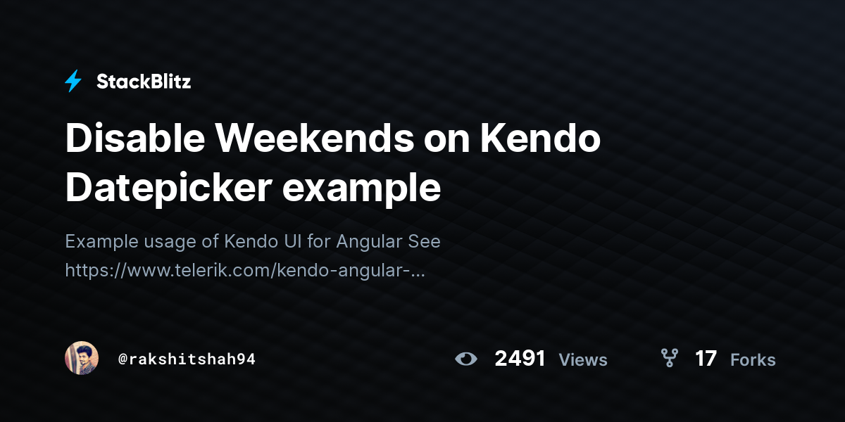 disable-weekends-on-kendo-datepicker-example-stackblitz