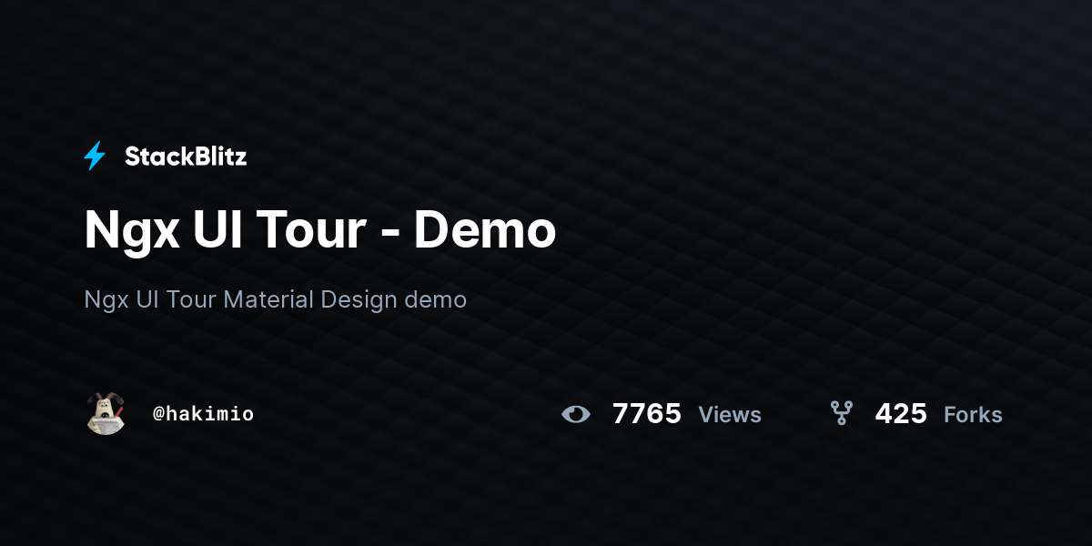 Ngx UI Tour - Demo - StackBlitz Ngx UI Tour - Demo - StackBlitz