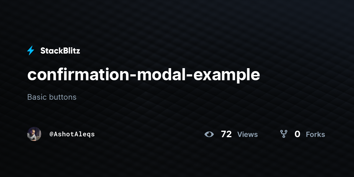 confirmation-modal-example - StackBlitz