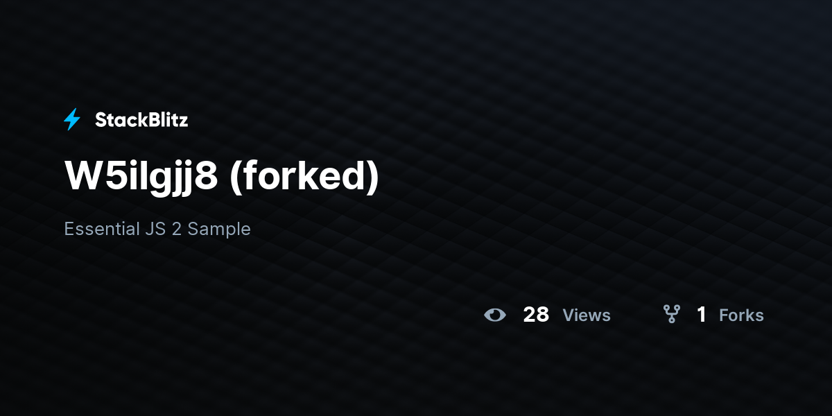 W5ilgjj8 (forked) - StackBlitz
