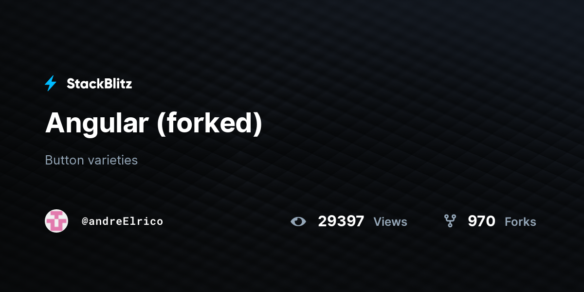 Angular (forked) - StackBlitz