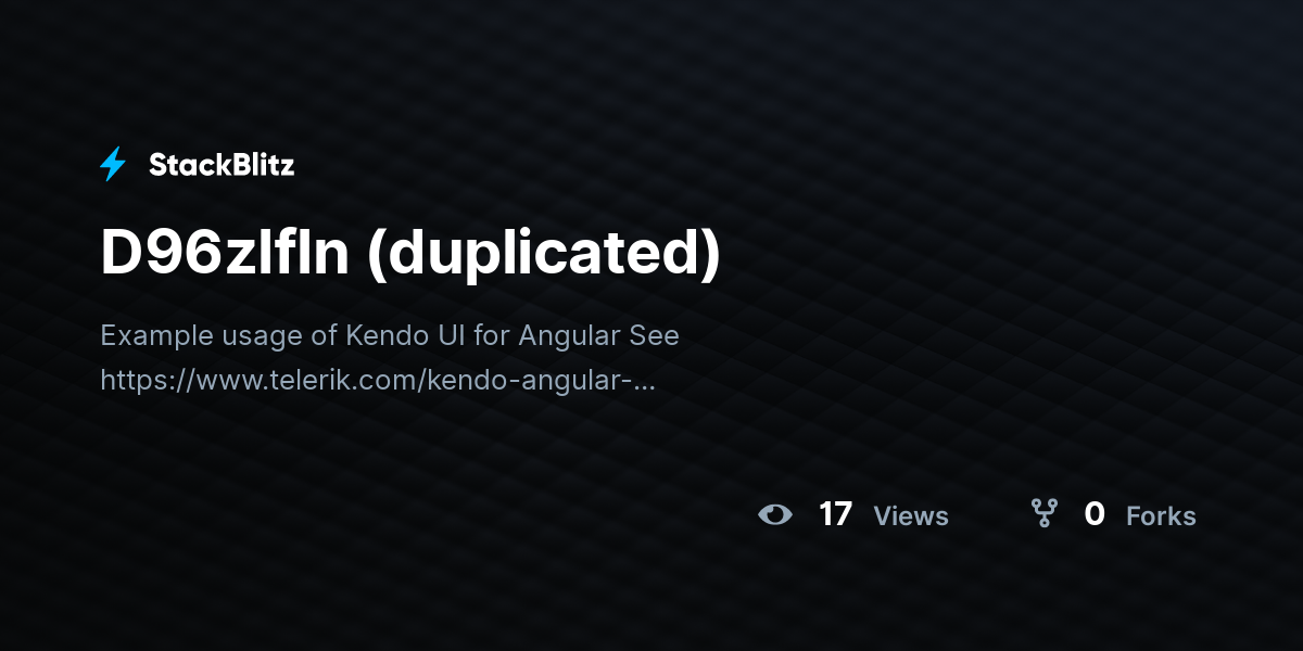 D96zlfln (duplicated) - StackBlitz