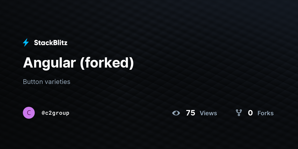 Angular (forked) - StackBlitz