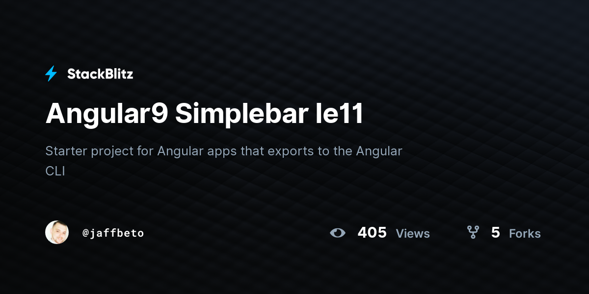 Angular9 Simplebar Ie11 - StackBlitz
