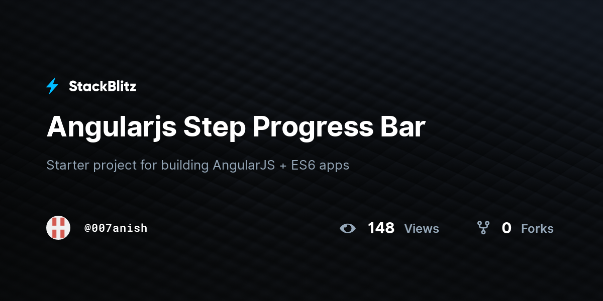 Angularjs Step Progress Bar - StackBlitz