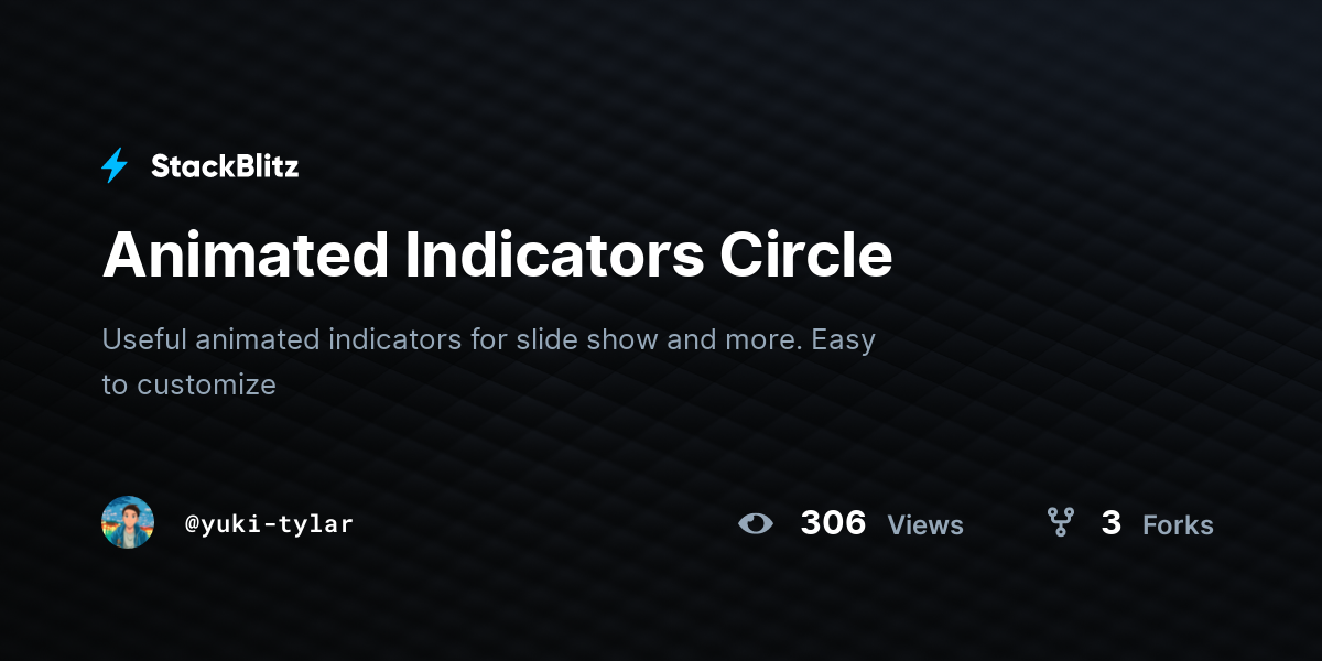 Animated Indicators Circle - StackBlitz