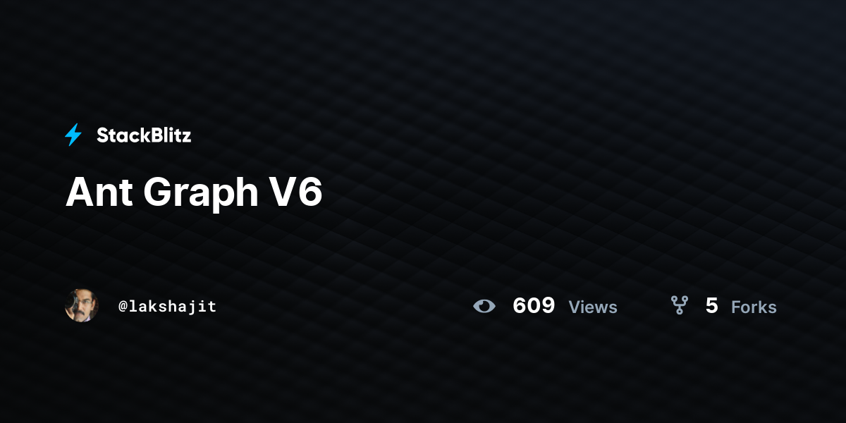 Ant Graph V6 - StackBlitz