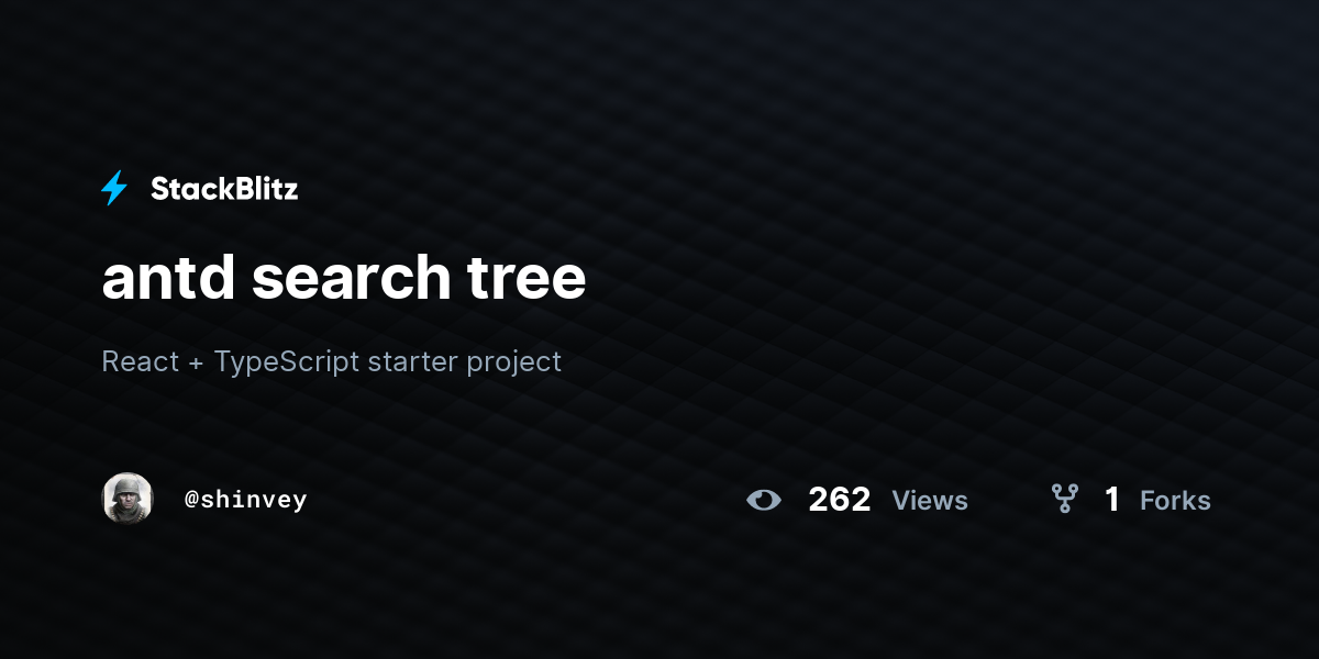 antd search tree - StackBlitz