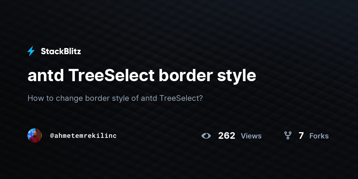 antd TreeSelect border style - StackBlitz