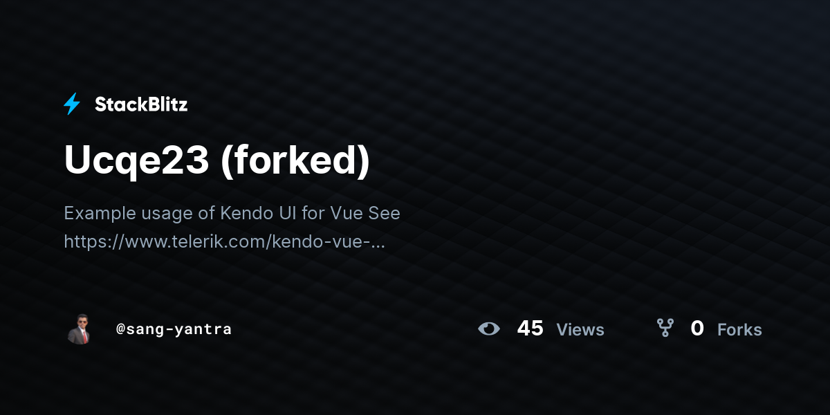 Ucqe23 (forked) - StackBlitz