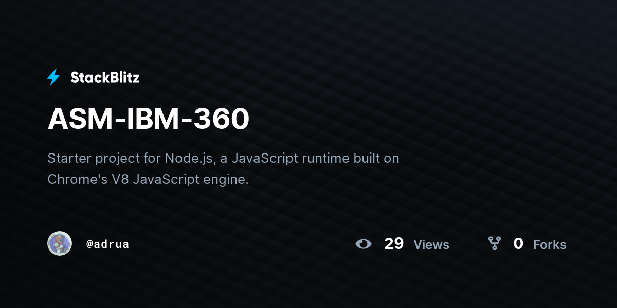 ASM-IBM-360 - StackBlitz