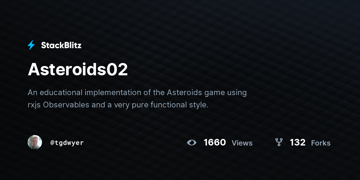 Asteroids02 - StackBlitz