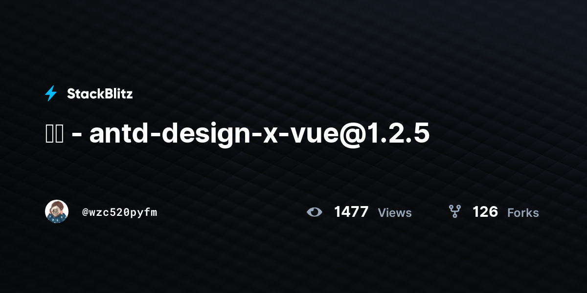 基本 - antd-design-x-vue@1.2.5 - StackBlitz