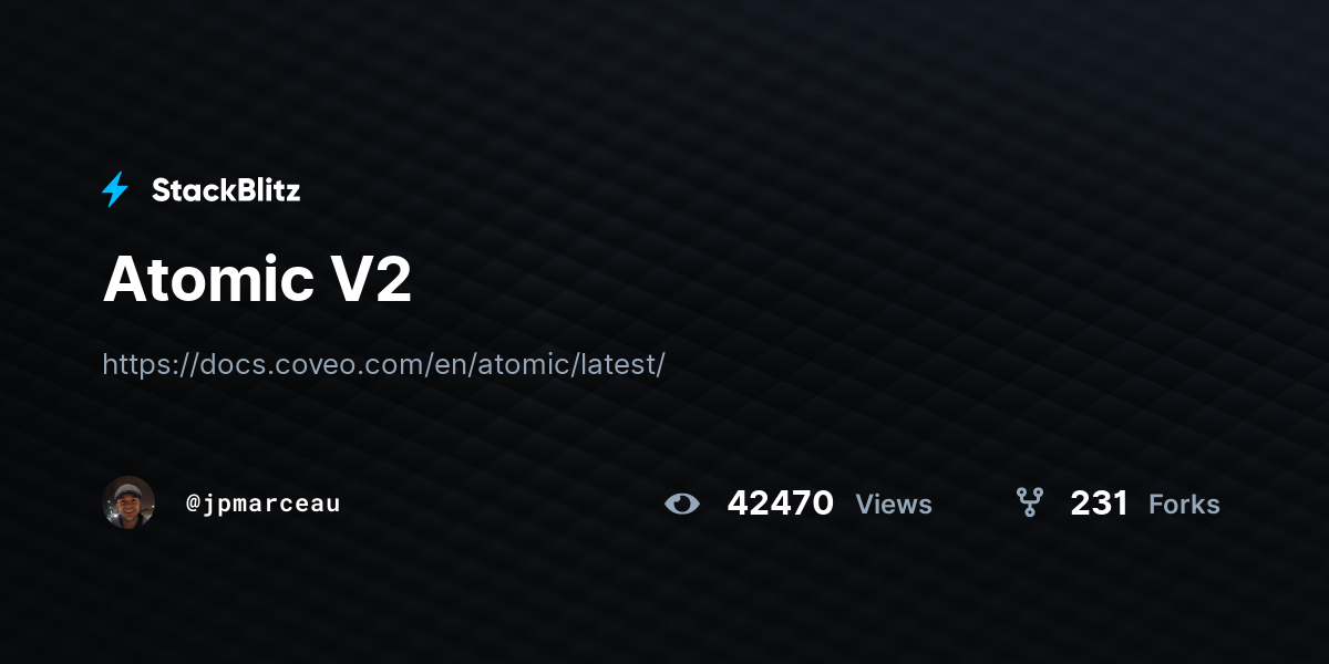 Atomic V2 - StackBlitz
