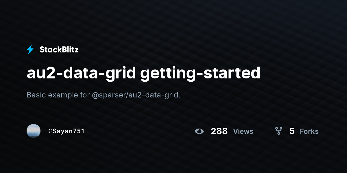 au2-data-grid getting-started - StackBlitz au2-data-grid getting-started - StackBlitz