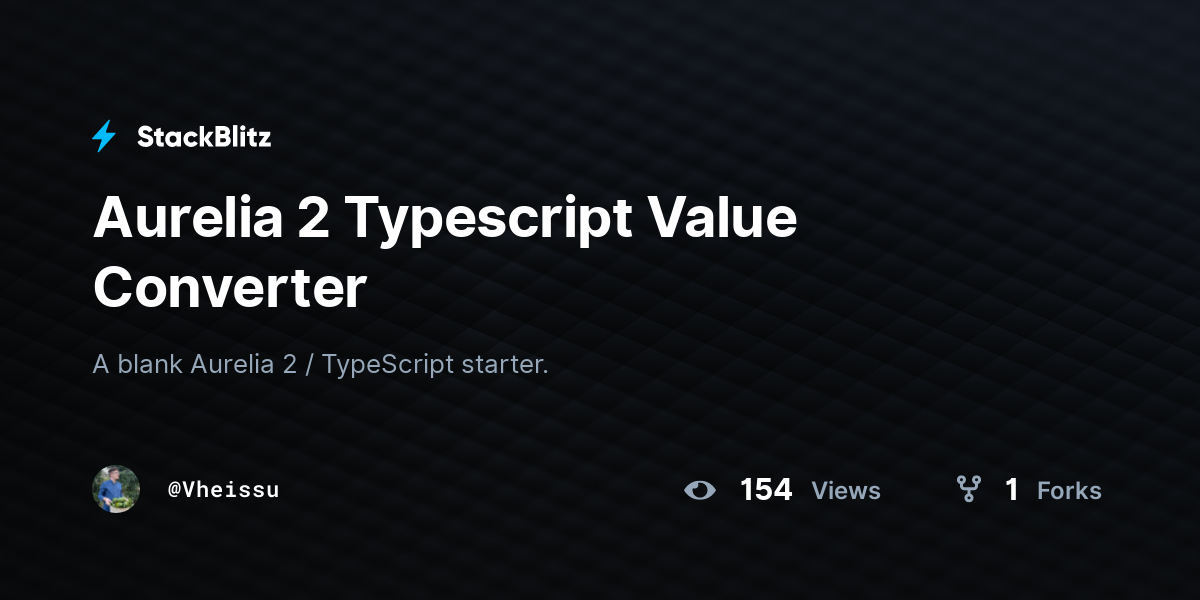 Aurelia 2 Typescript Value Converter - StackBlitz