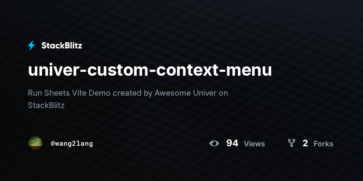 univer-custom-context-menu - StackBlitz
