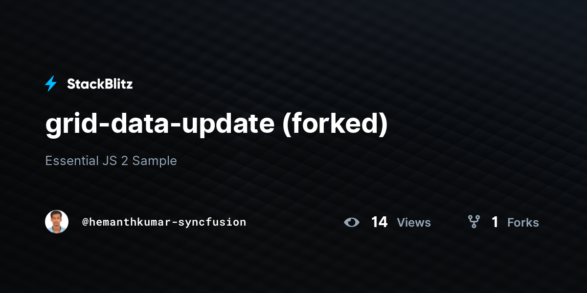 grid-data-update (forked) - StackBlitz
