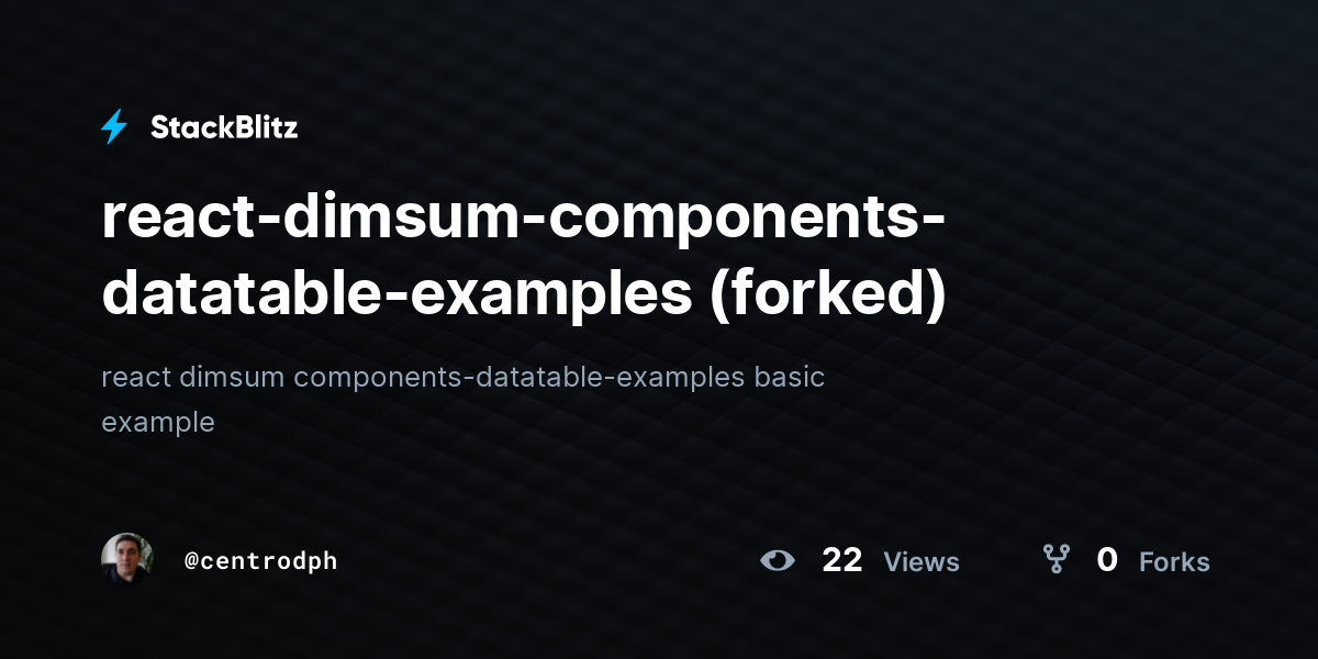 react-dimsum-components-datatable-examples (forked) - StackBlitz