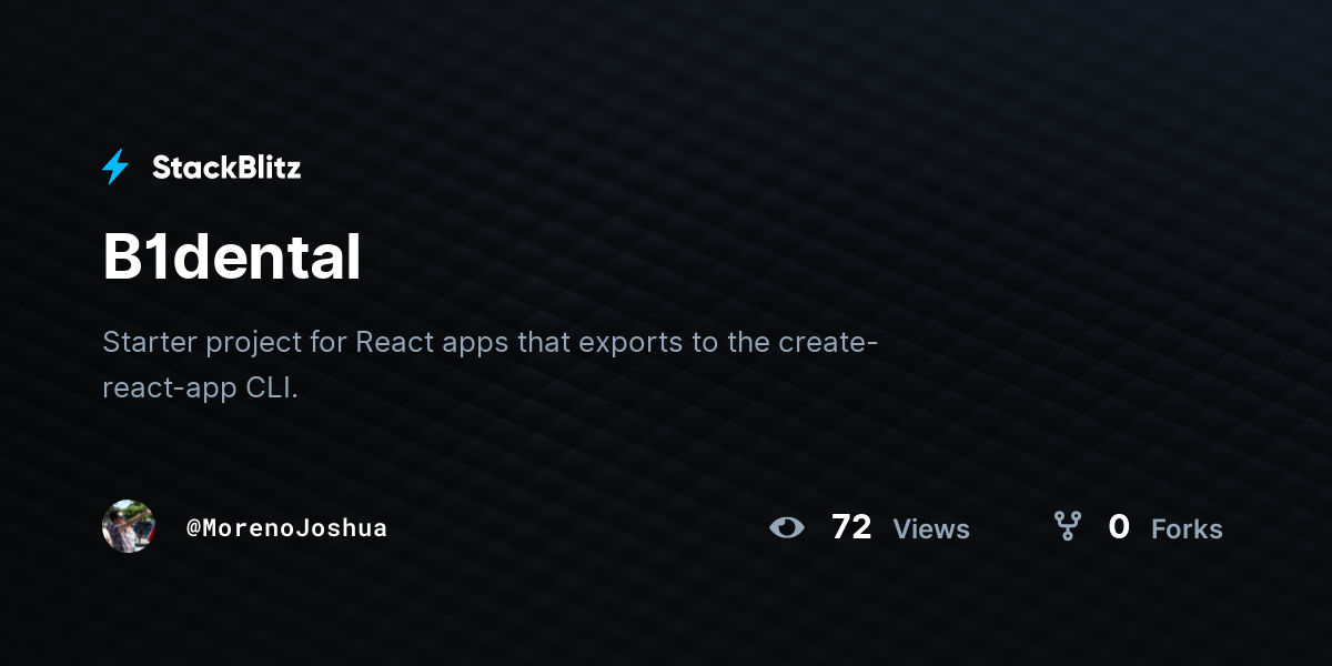 B1dental - StackBlitz
