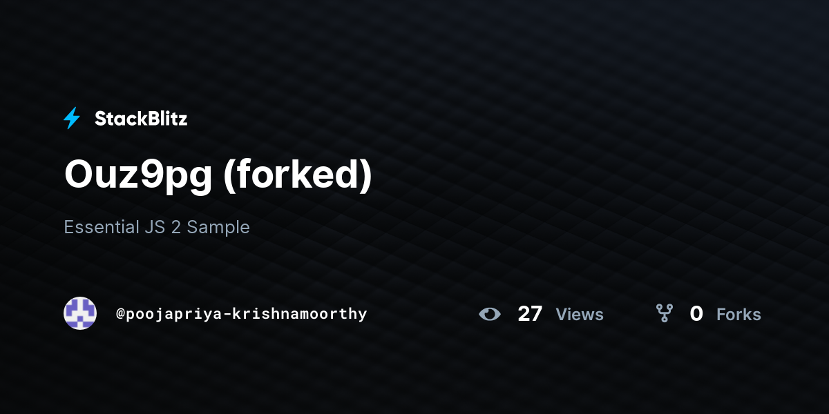 Ouz9pg (forked) - StackBlitz