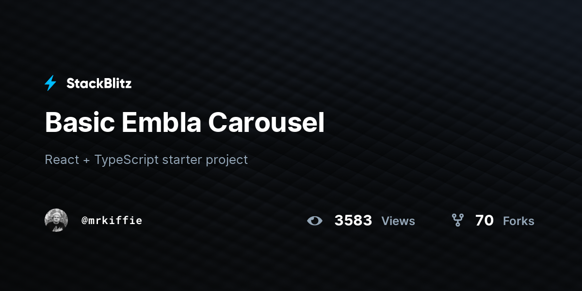 Basic Embla Carousel - StackBlitz
