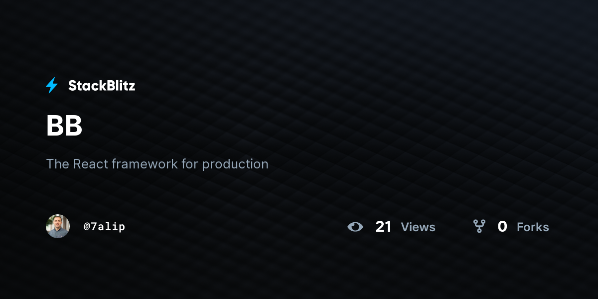 BB - StackBlitz