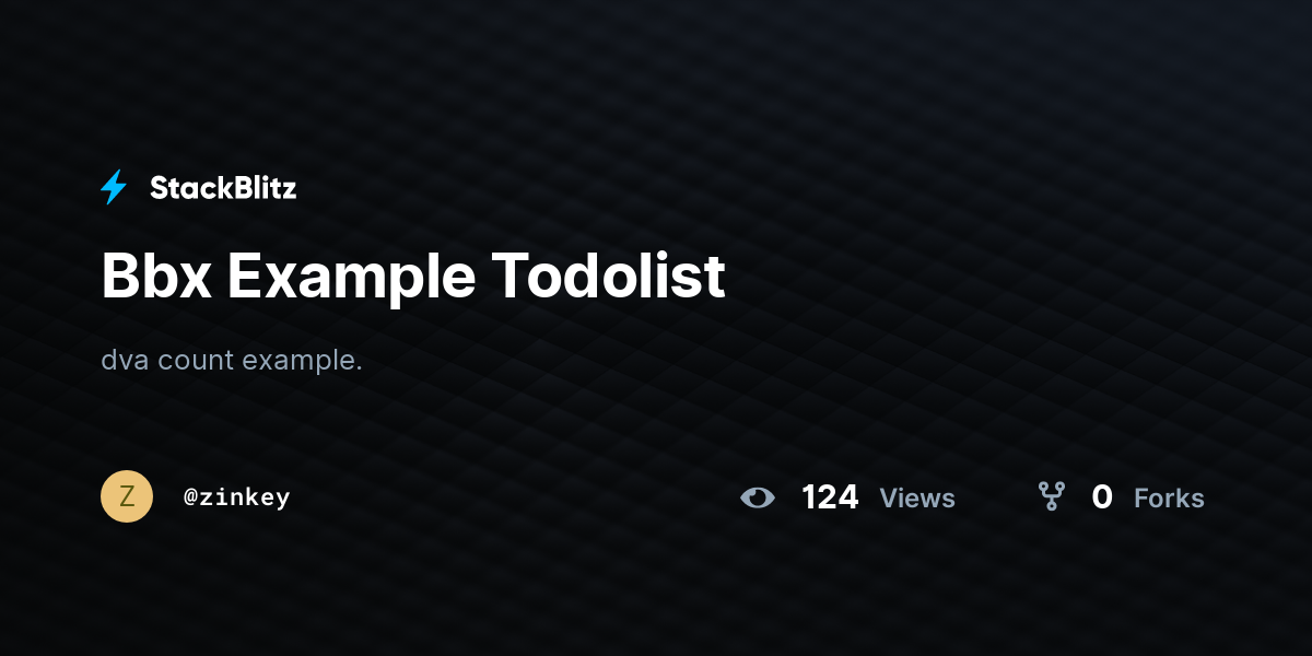 Bbx Example Todolist - StackBlitz Bbx Example Todolist - StackBlitz
