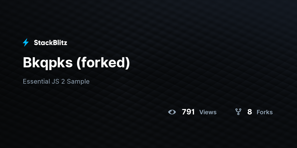 Bkqpks (forked) - StackBlitz