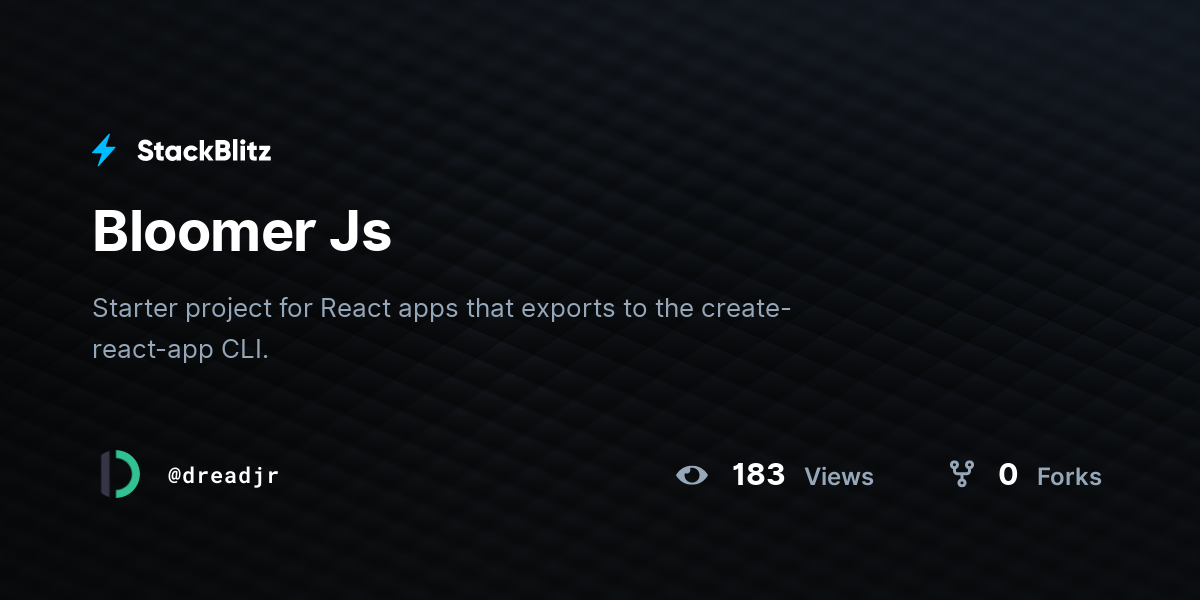 Bloomer Js - StackBlitz