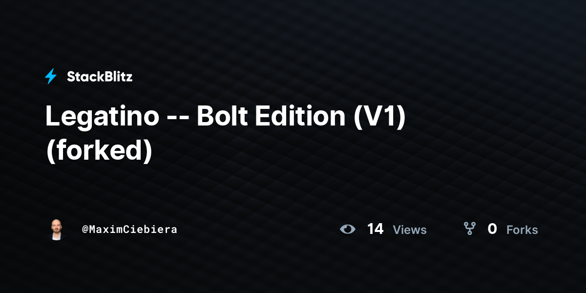 Legatino -- Bolt Edition (V1) (forked) - StackBlitz Legatino -- Bolt Edition (V1) (forked) - StackBlitz