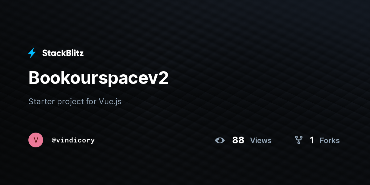 Bookourspacev2 - StackBlitz