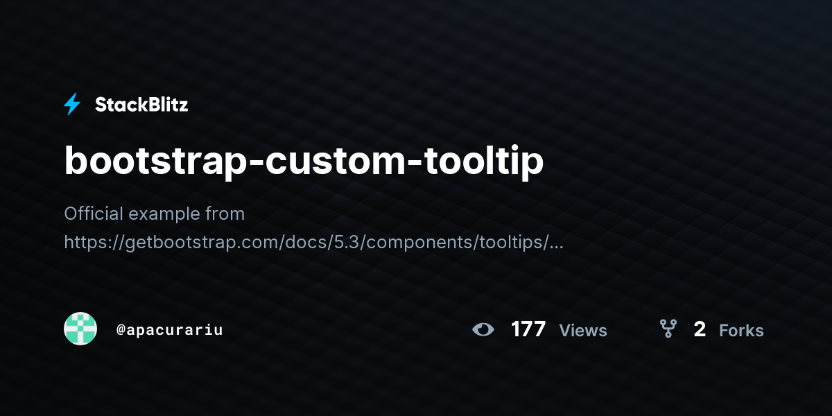 bootstrap-custom-tooltip - StackBlitz