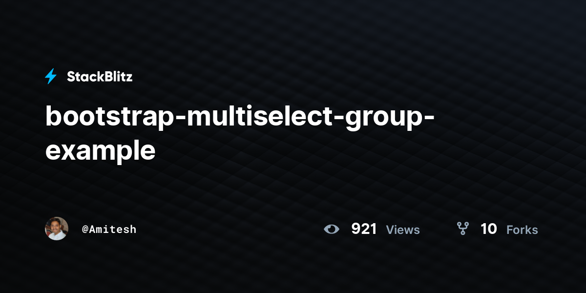 bootstrap-multiselect-group-example - StackBlitz