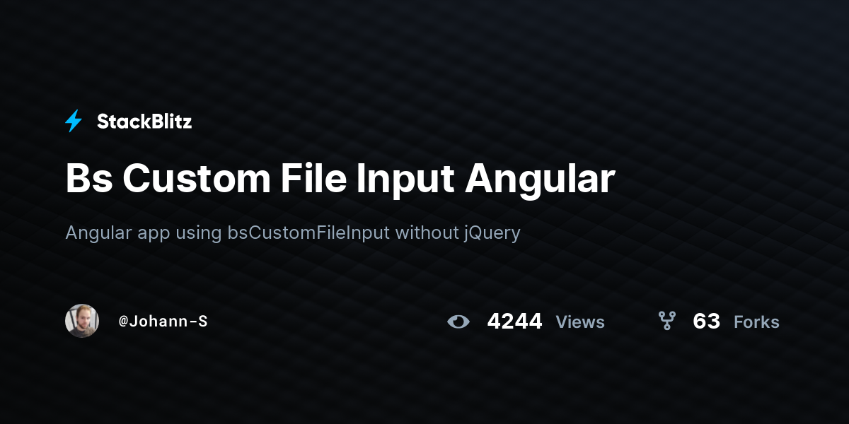 Bs Custom File Input Angular - StackBlitz