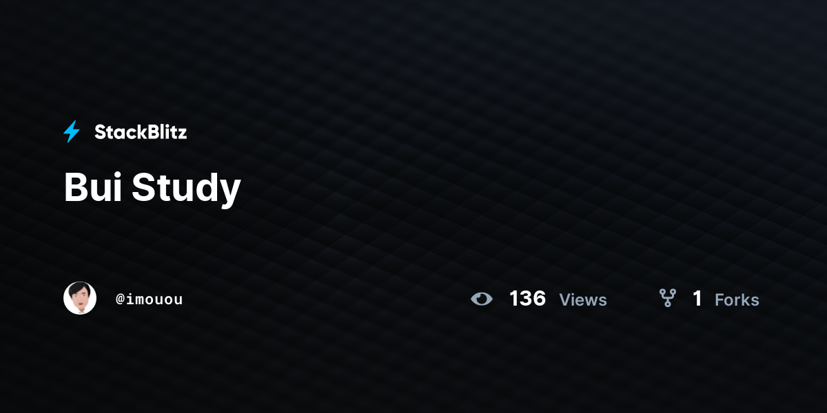 Bui Study - StackBlitz