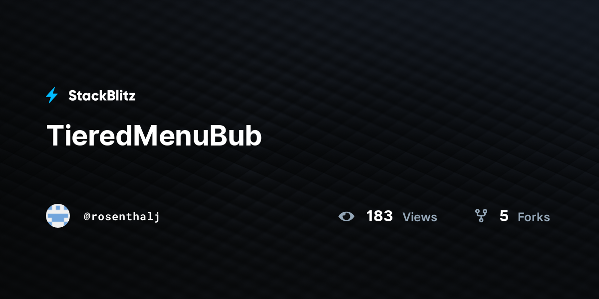 TieredMenuBub - StackBlitz