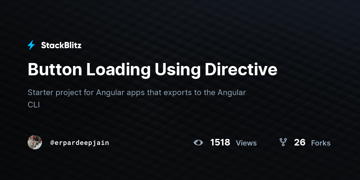 Button Loading Using Directive - StackBlitz