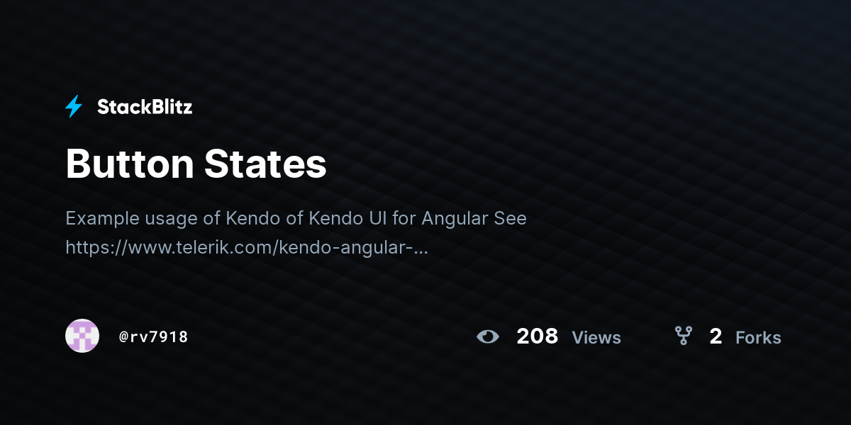 Button States Stackblitz
