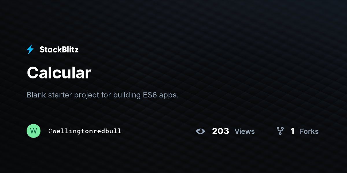 Calcular - StackBlitz