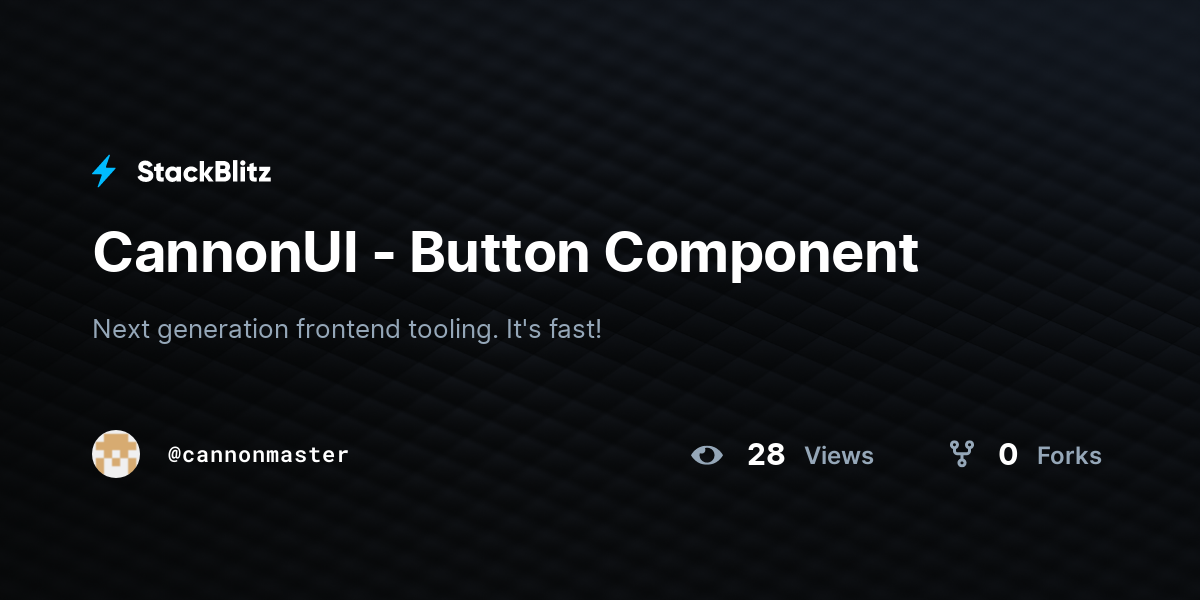 CannonUI - Button Component - StackBlitz