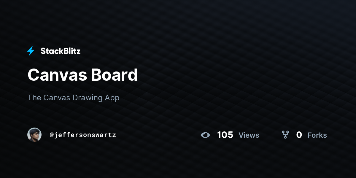 Canvas Board - StackBlitz