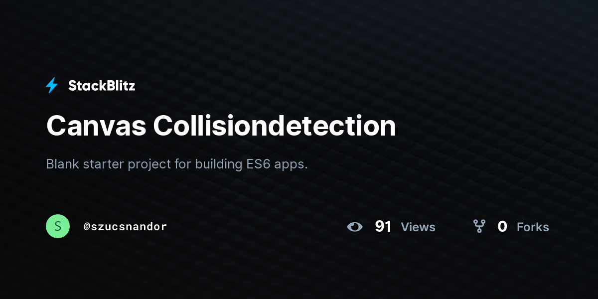 Canvas Collisiondetection - StackBlitz