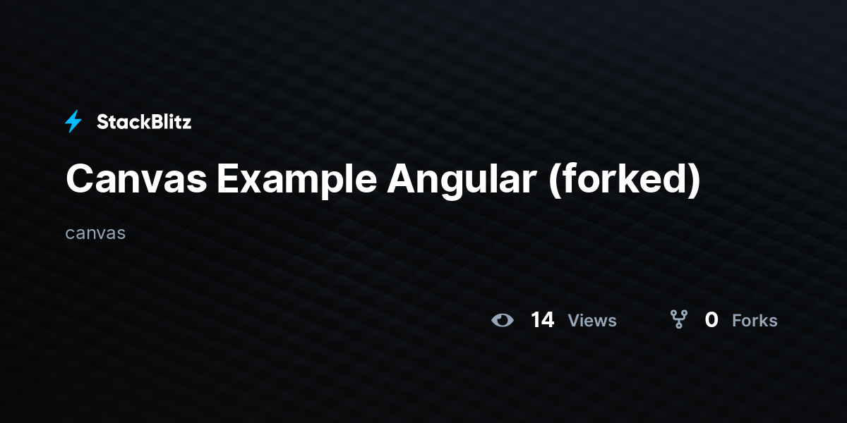 Canvas Example Angular (forked) - StackBlitz