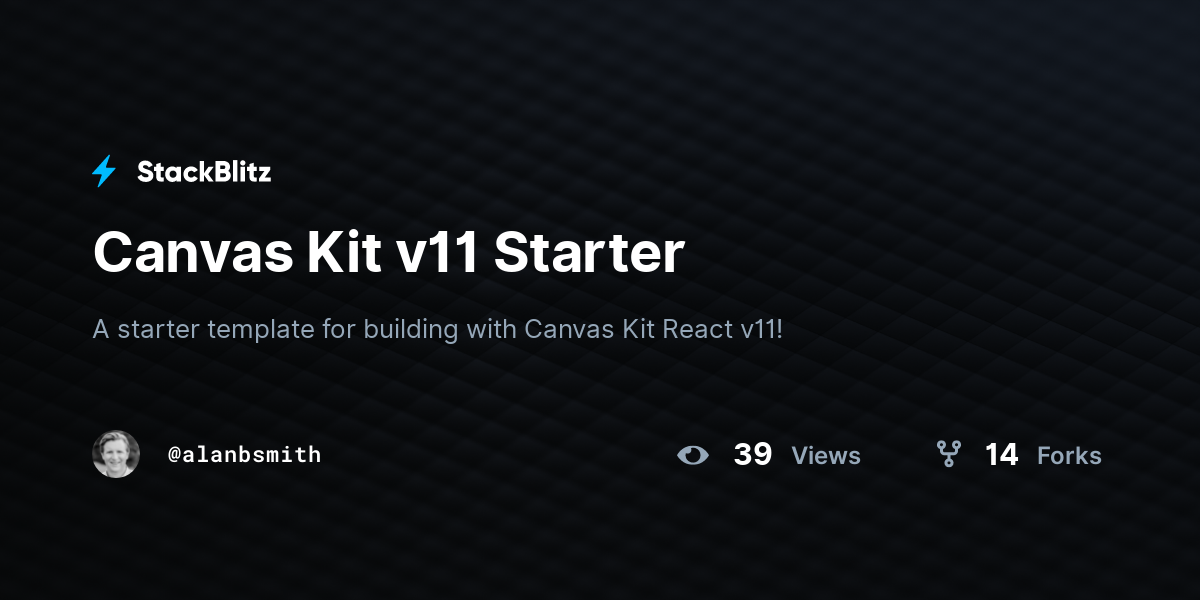 Canvas Kit v11 Starter - StackBlitz