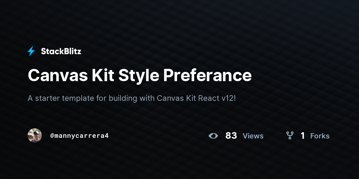 Canvas Kit Style Preferance - StackBlitz