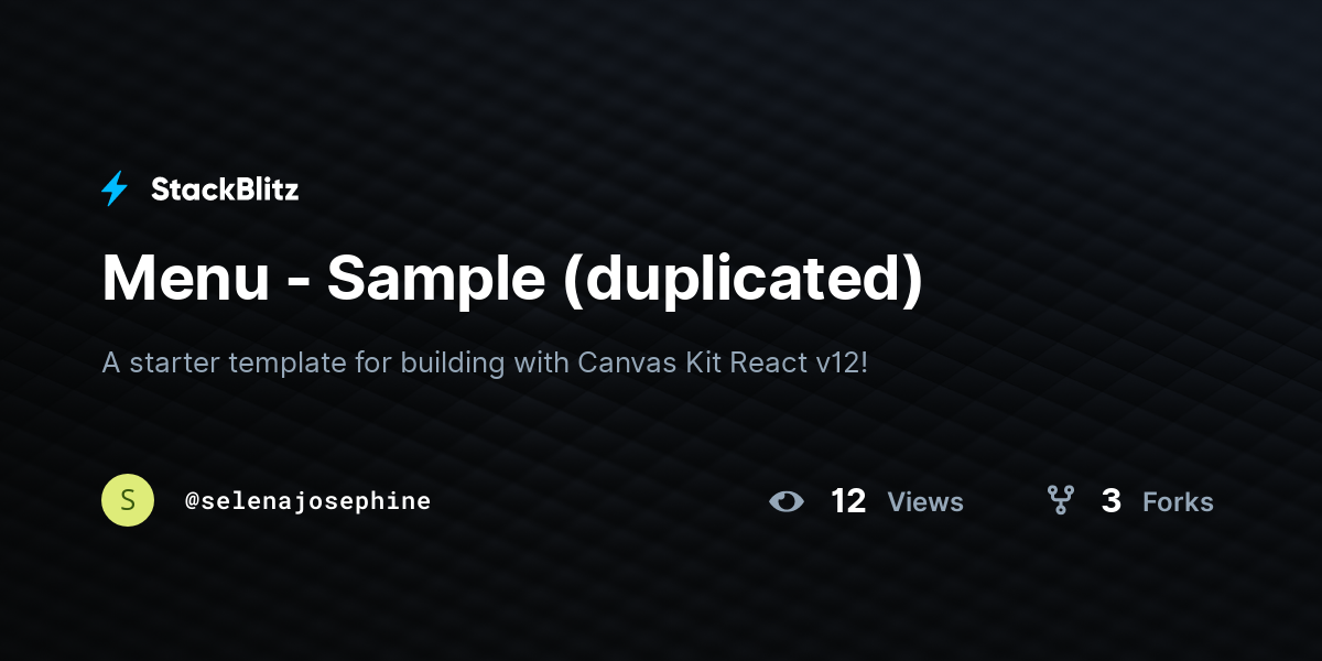 Menu - Sample (duplicated) - StackBlitz