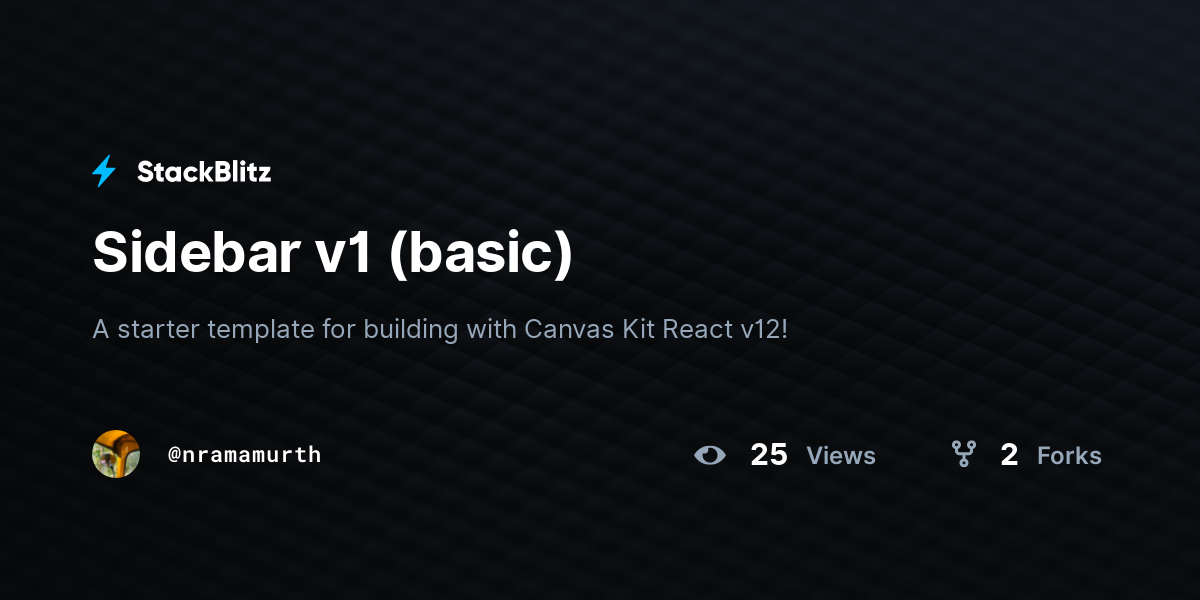 Sidebar v1 (basic) - StackBlitz