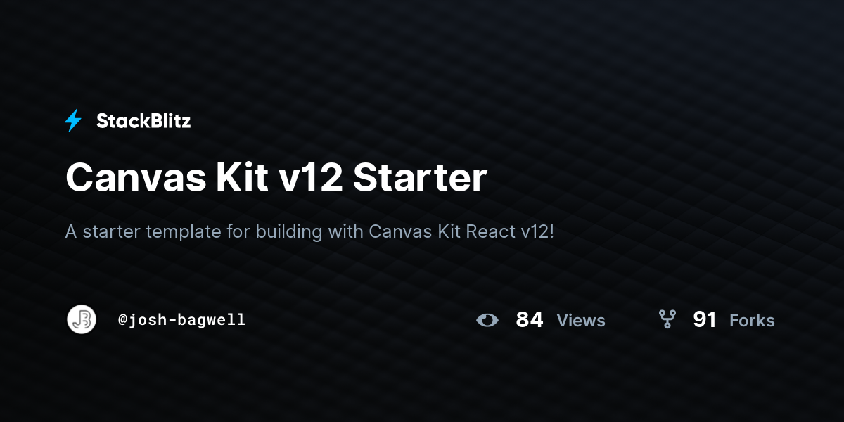 Canvas Kit v12 Starter - StackBlitz